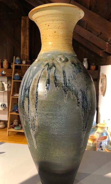 Vase - Tall Waterfall Glaze